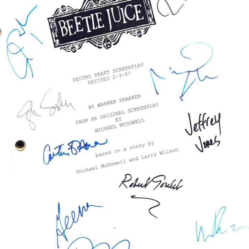 Beetlejuice Autograph - Etsy