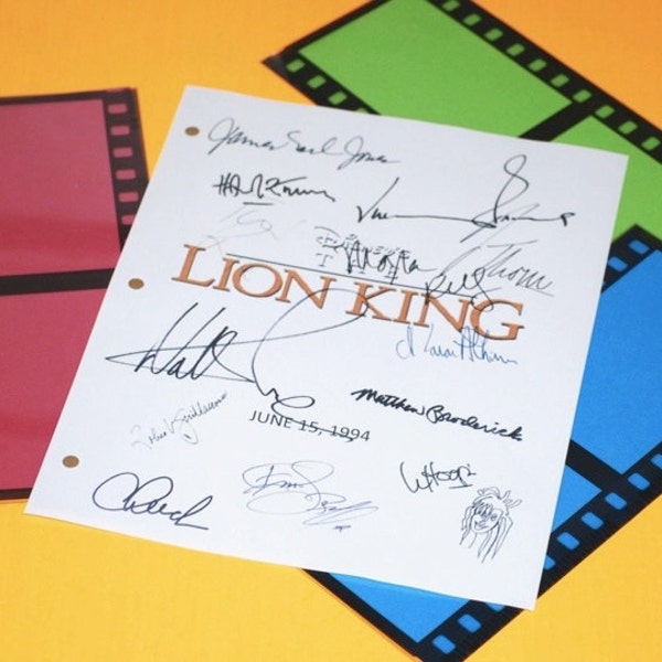 Lion King Script Autograph - Etsy