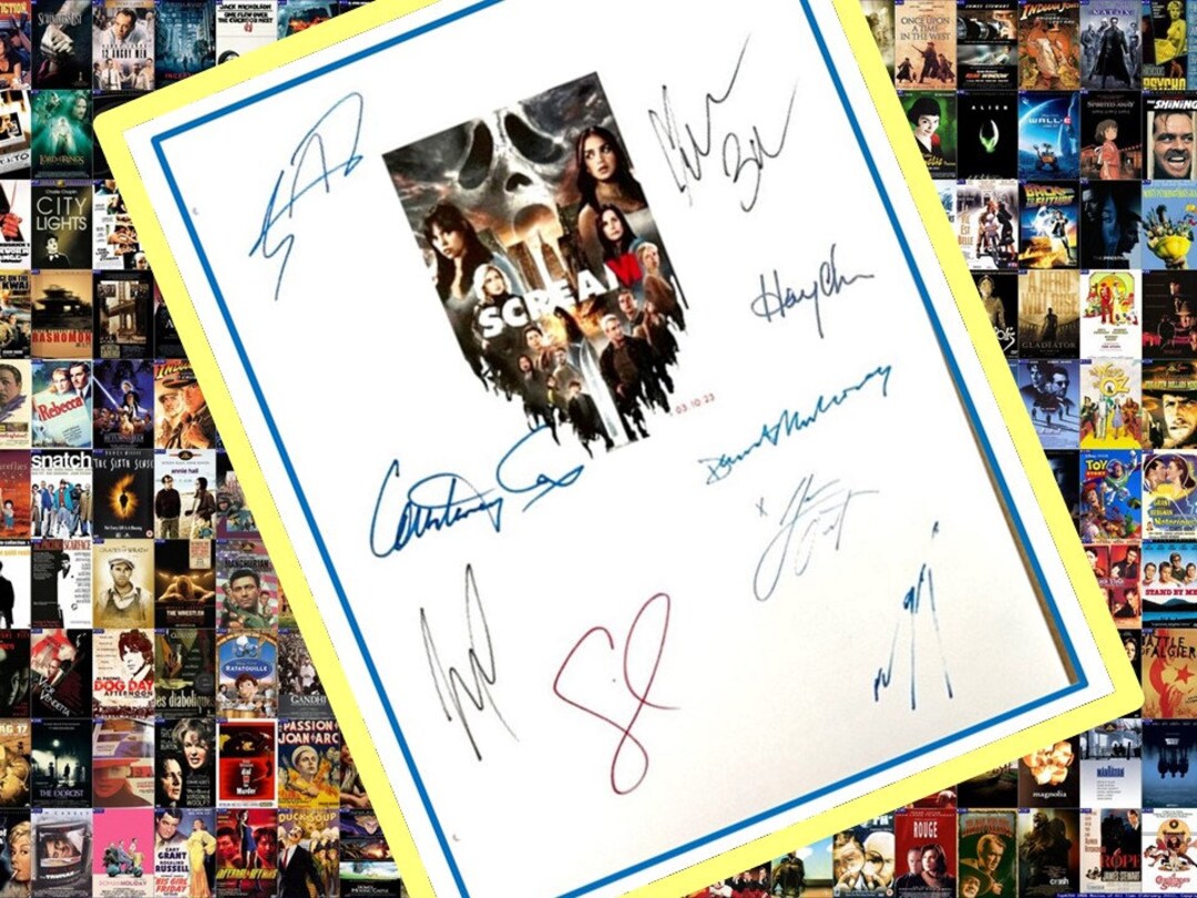 Scream 6 Movie Signed Script Cover Melissa Barrera, Mason Gooding ...