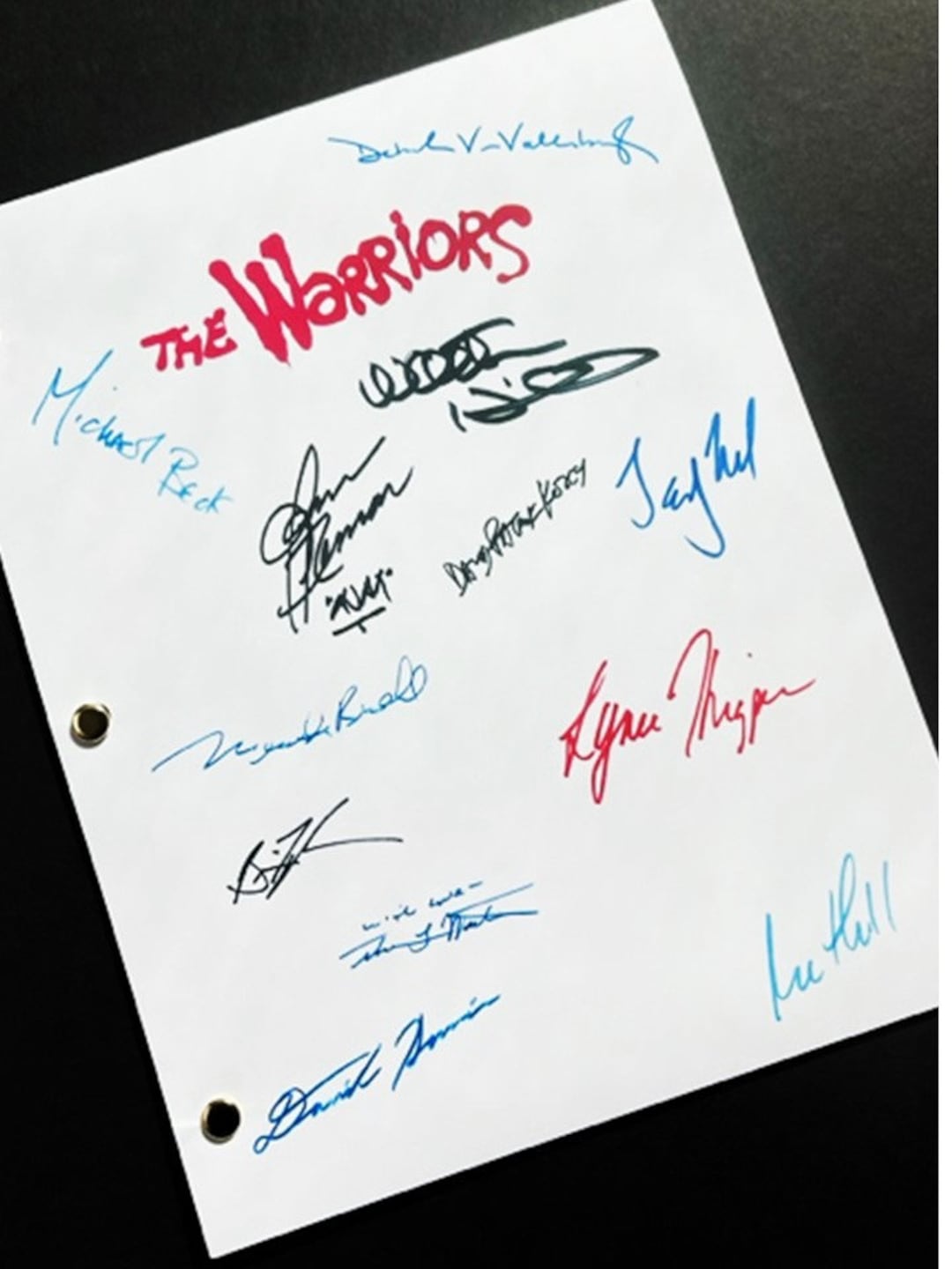 Warriors Movie Script Signed Michael Beck, James Remar, Deborah Van ...