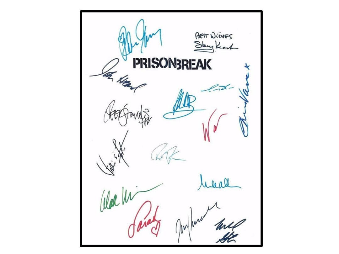 Prison Break Script Signed Pilot Rpt Wentworth Miller, Dominic Purcell ...