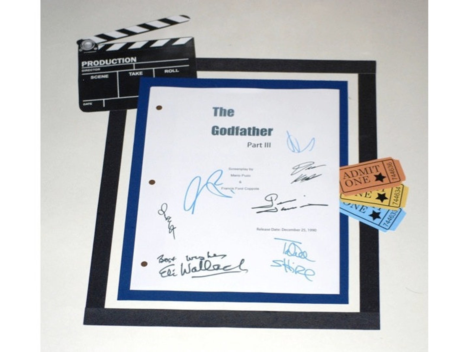 The Godfather III Movie Script Signed Screenplay Autographed: Al Pacino ...