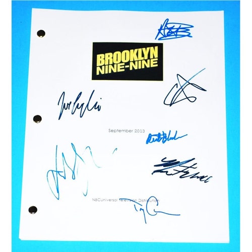 Brooklyn Nine-nine Signed TV Script Andy Sanberg Stephanie - Etsy
