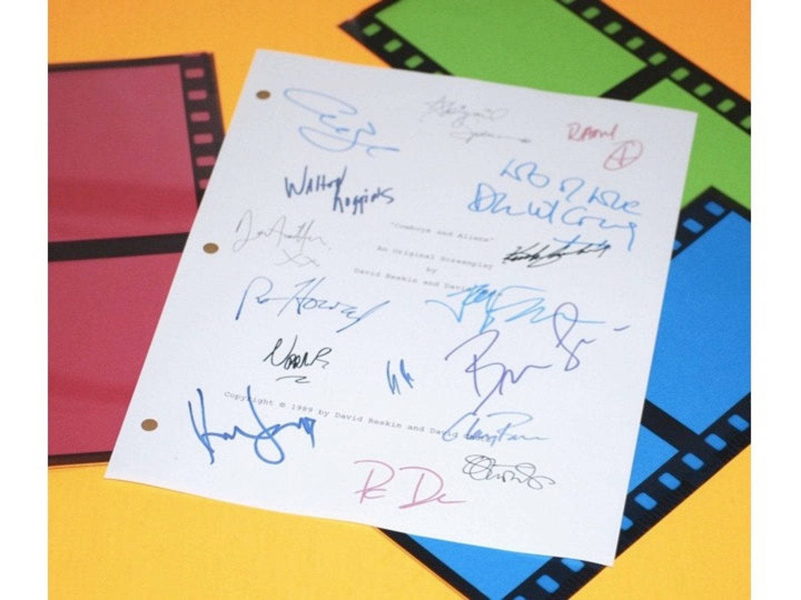 Cowboys and Aliens Movie Script Signed Screenplay Autographed: - Etsy