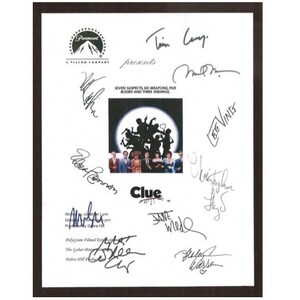 Clue Movie Script Signed Screenplay Autographed Tim Curry - Etsy