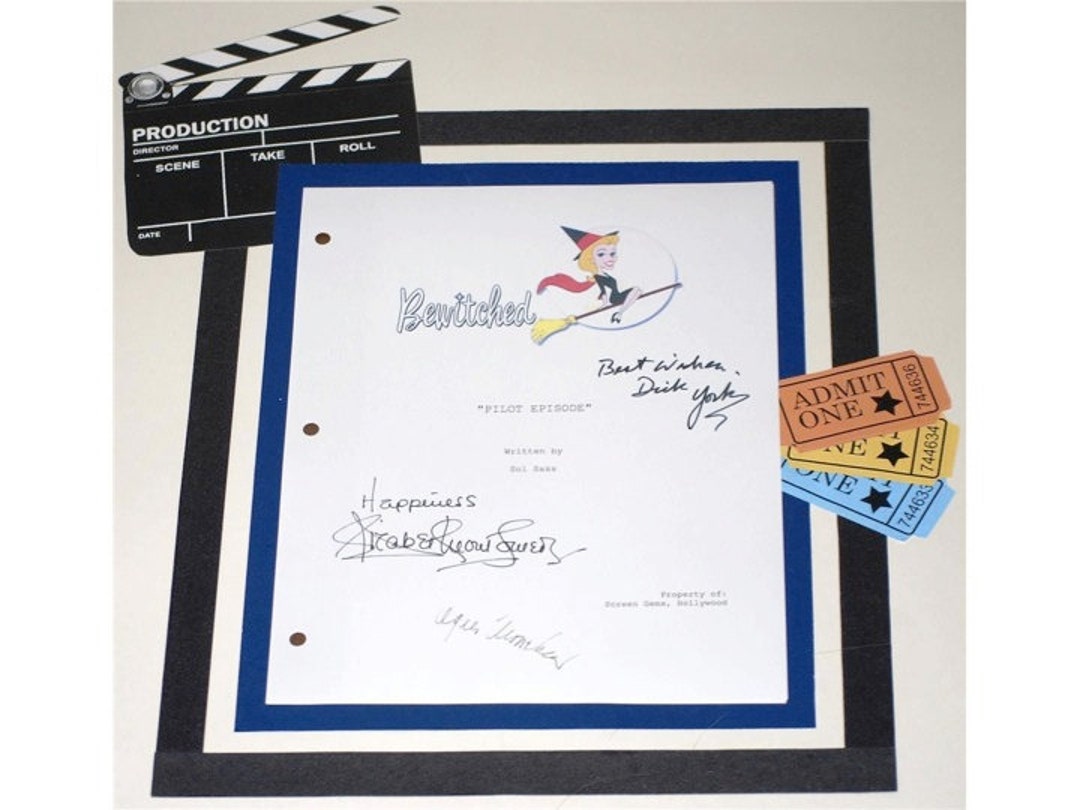 Bewitched "pilot" Episode TV Script Screenplay Autographed: Elizabeth ...
