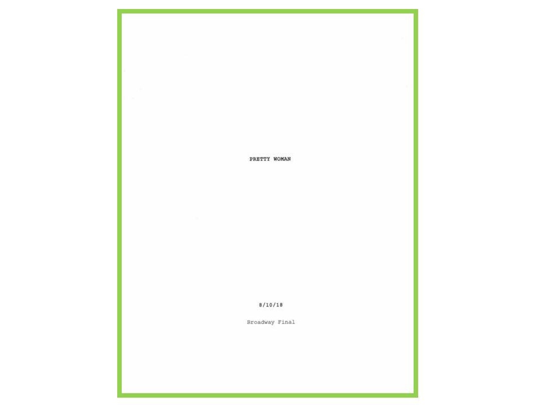 Pretty Woman Broadway Musical Script - Etsy