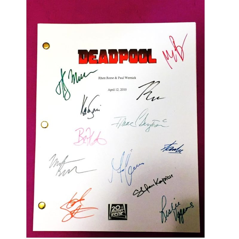 Deadpool Signed - Etsy
