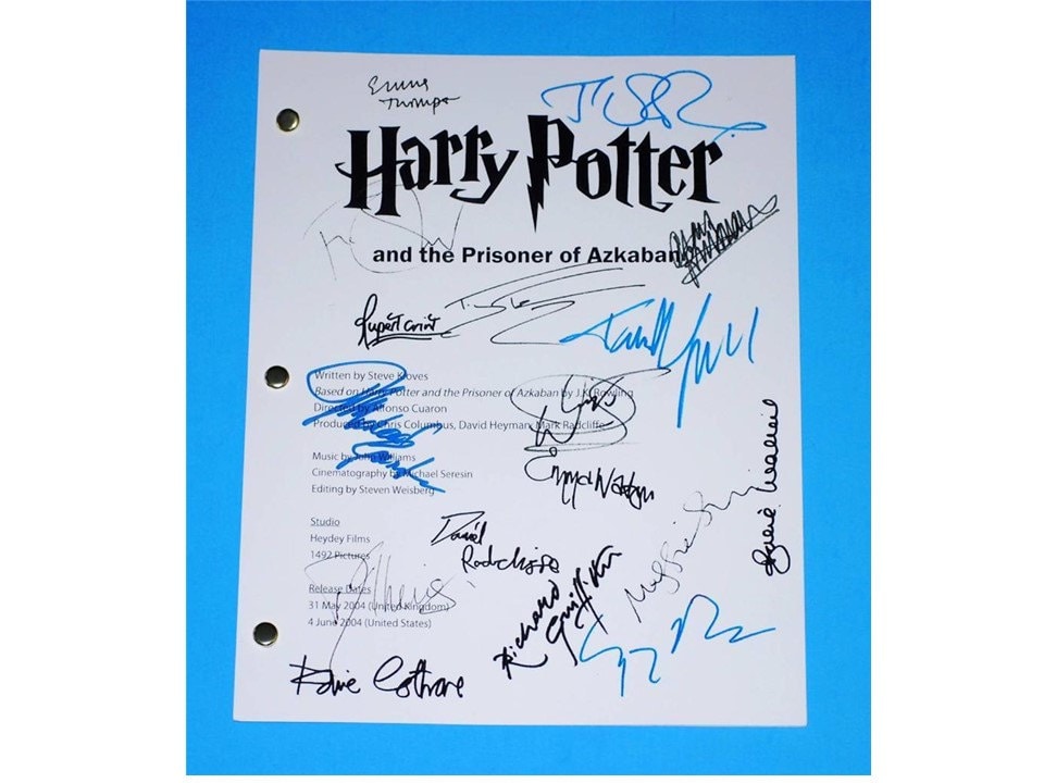 Harry Potter and the Prisoner of Azkaban Signed Script Rpt Daniel ...