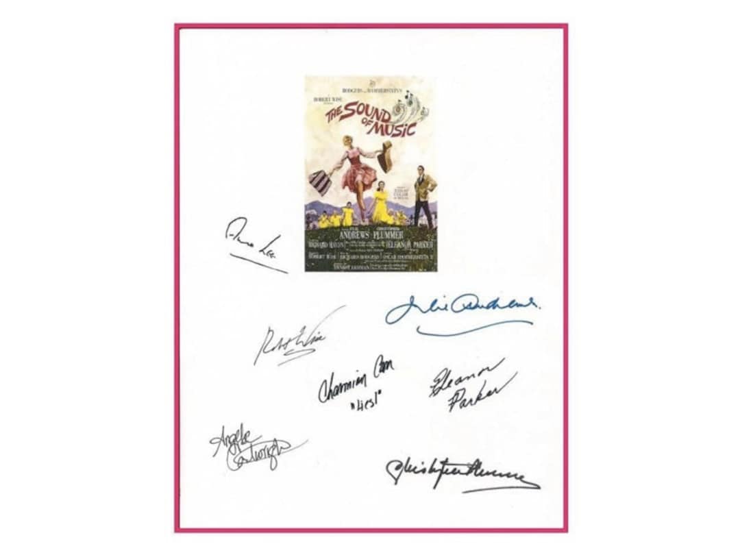 The Sound of Music Entire Movie Script Screenplay Autographed: Julie ...