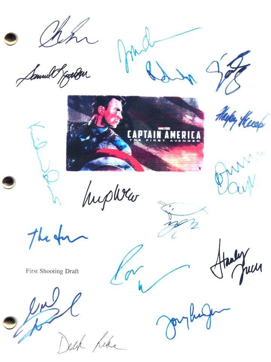 Captain America "first Avenger" Script Entire Signed Tommy Lee Jones ...
