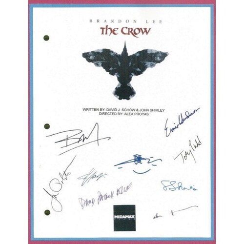 The Crow Movie Signed Script Autographed: Brandon Lee Ernie - Etsy