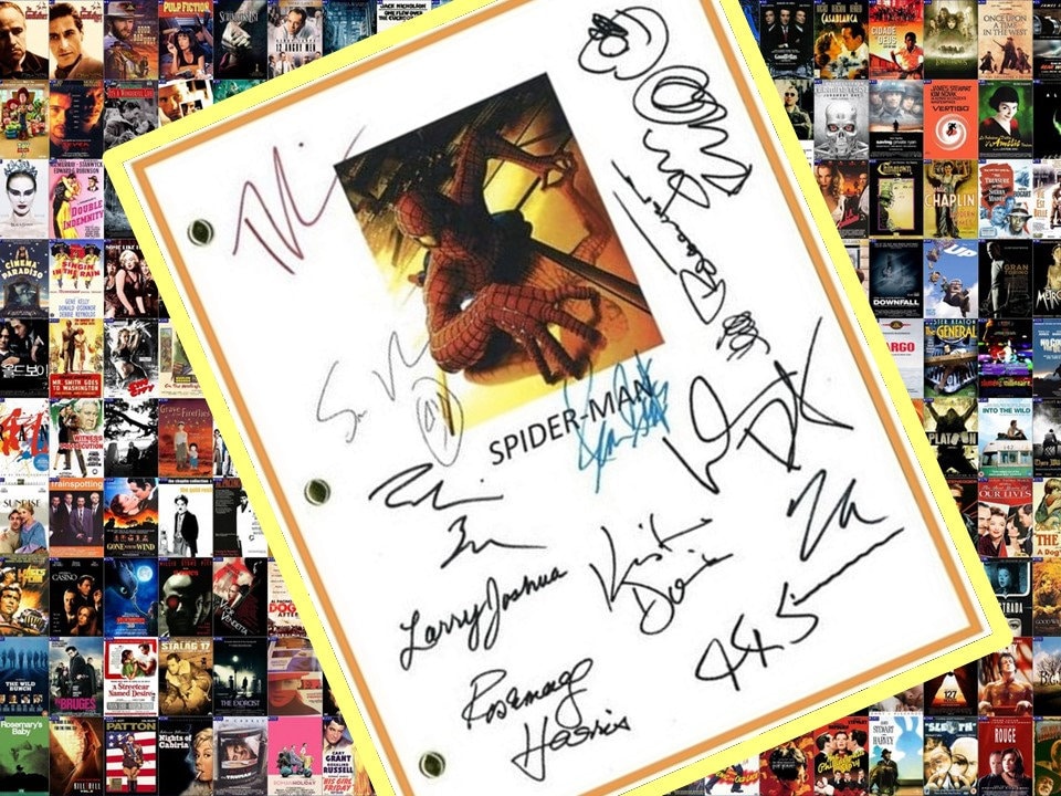 Spider-man Spiderman Movie Script Signed Screenplay Autographed: Sam ...