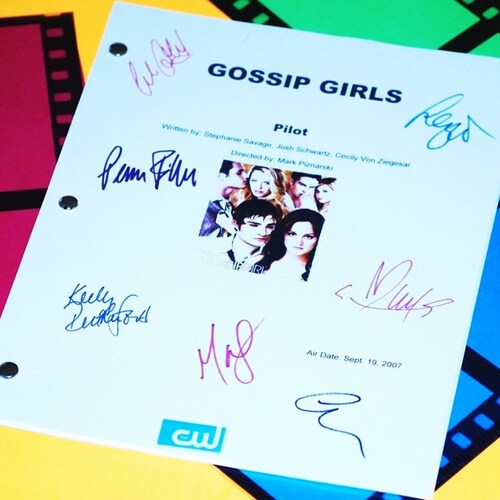 Gossip Girl TV Pilot Script Signed Reprint Blake Lively Chace - Etsy