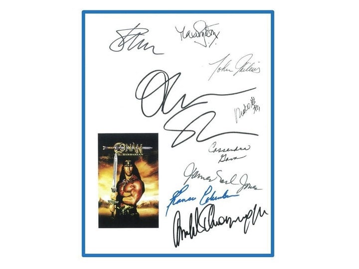 Conan the Barbarian Movie Script Autographed: Arnold Schwarzenegger ...
