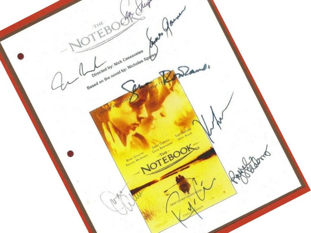 The Notebook Movie Script Signed Screenplay Autographed Rachel - Etsy ...