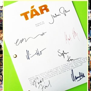 TAR Movie Script Signed Cate Blanchett, Noemie Merlant, Nina Hoss ...