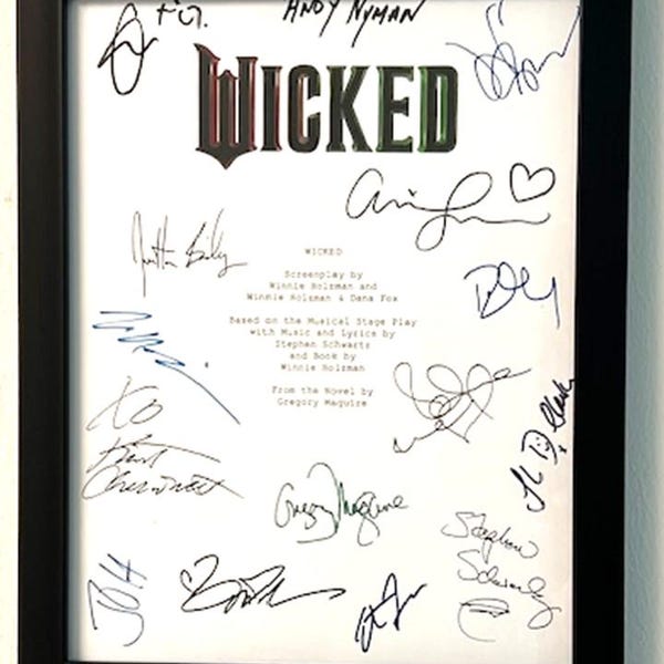 Wicked Signed Poster - Etsy