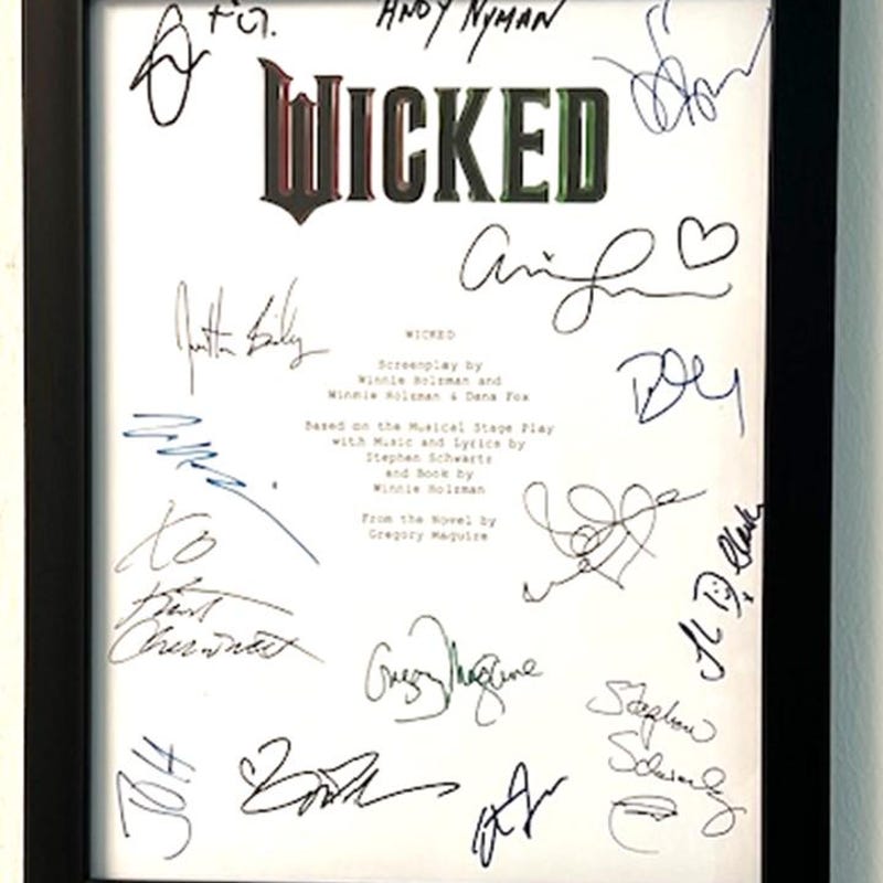 Wicked Signed Poster - Etsy