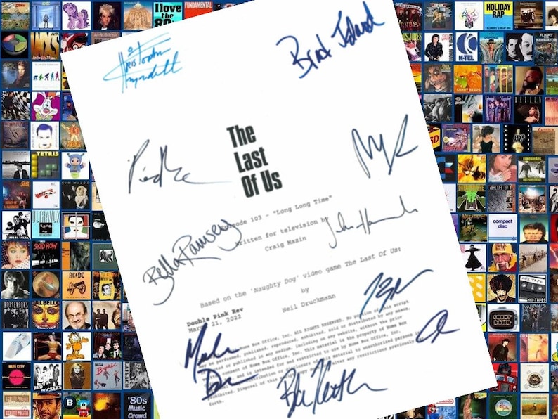 The Last of US Entire TV Script Signed Screenplay 1x3 Pedro Pascal ...