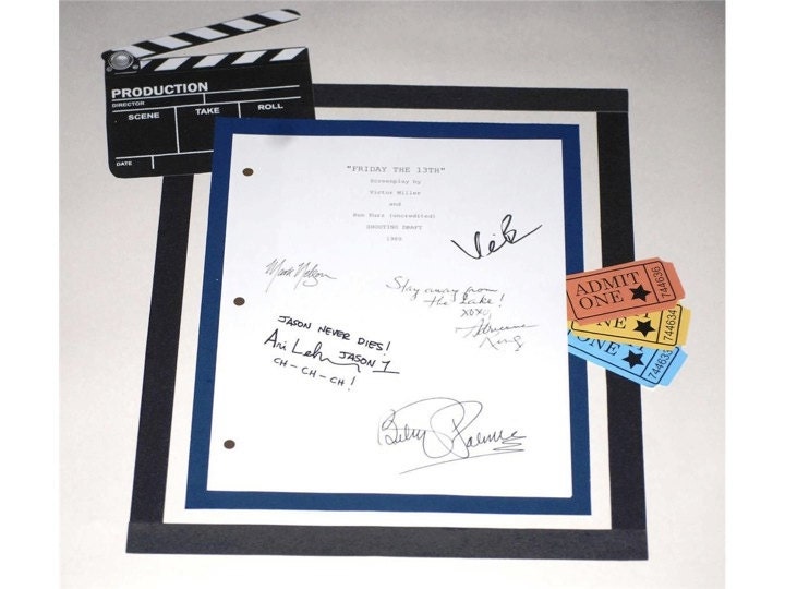 Friday the 13th Movie Script Signed Screenplay Autographed: Betsy ...