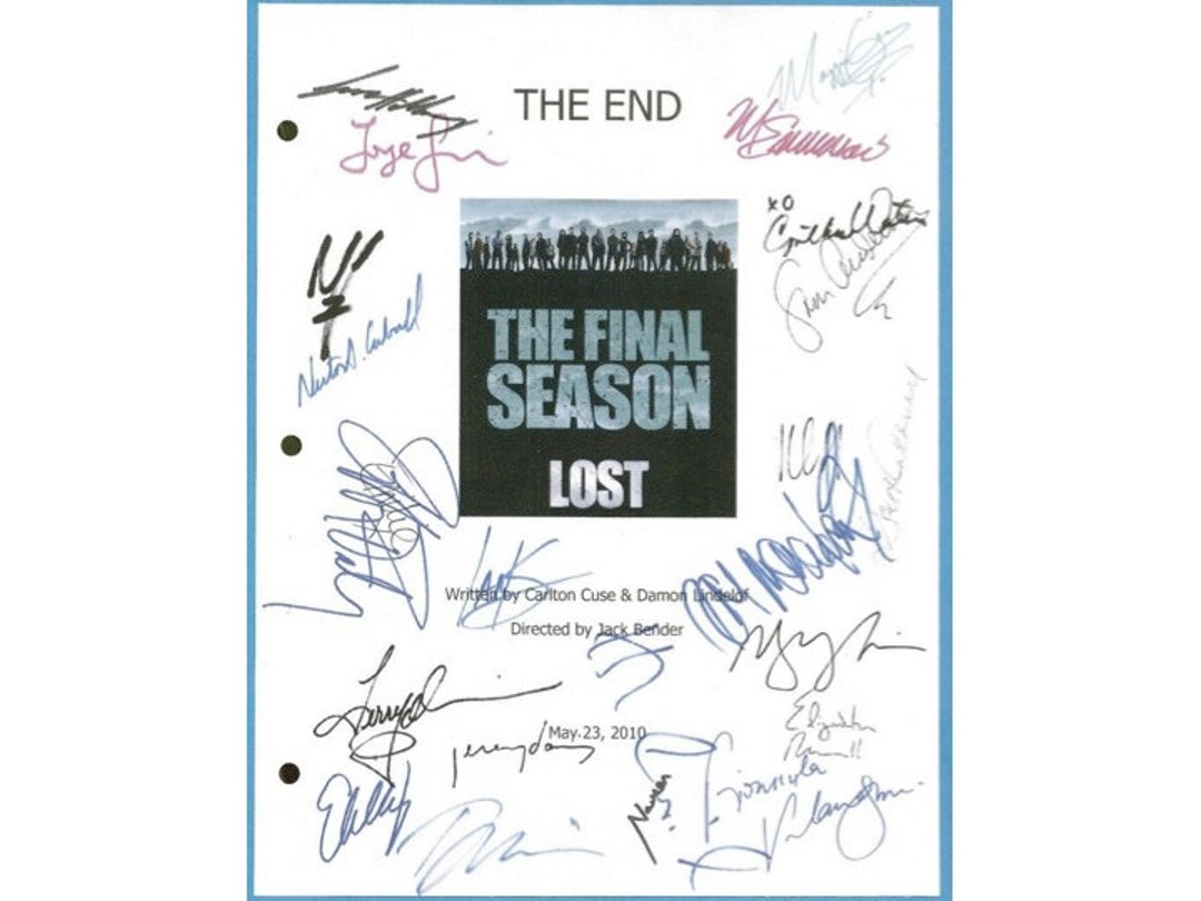 Lost "the End" Final Episode Signed TV Script Screenplay Autograph ...