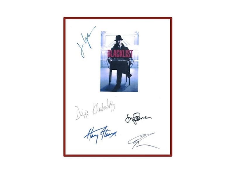 Blacklist Pilot Script Signed Autographed: James Spader, Diego ...