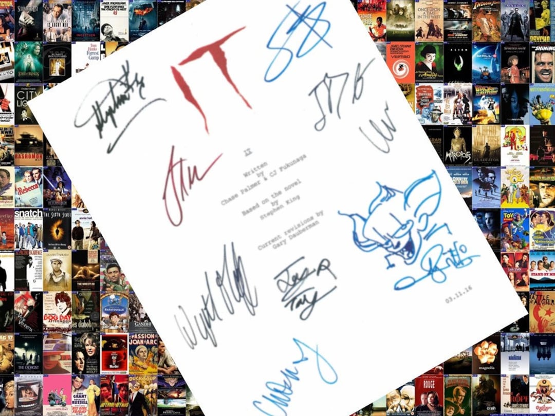 IT Entire Movie Script Signed Screenplay Autographed: Stephen King ...