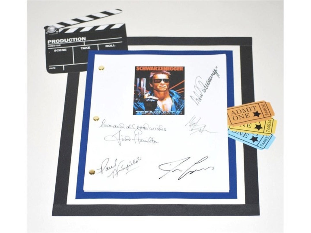 The Terminator Movie Script Signed Screenplay Autographed: James ...