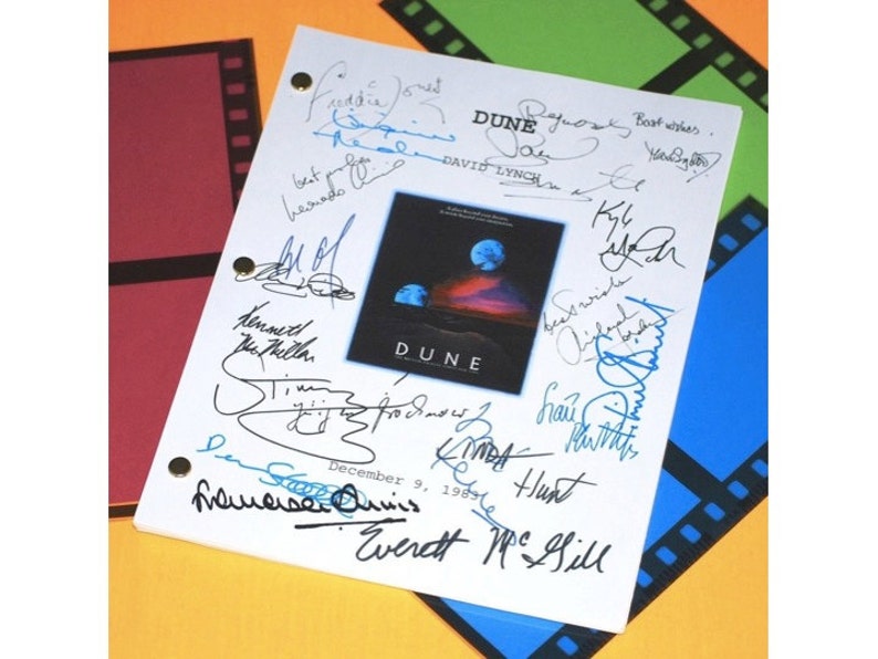 Dune 1983 Movie Script Signed: Francesca Annis, Leonardo Cimino, Brad ...