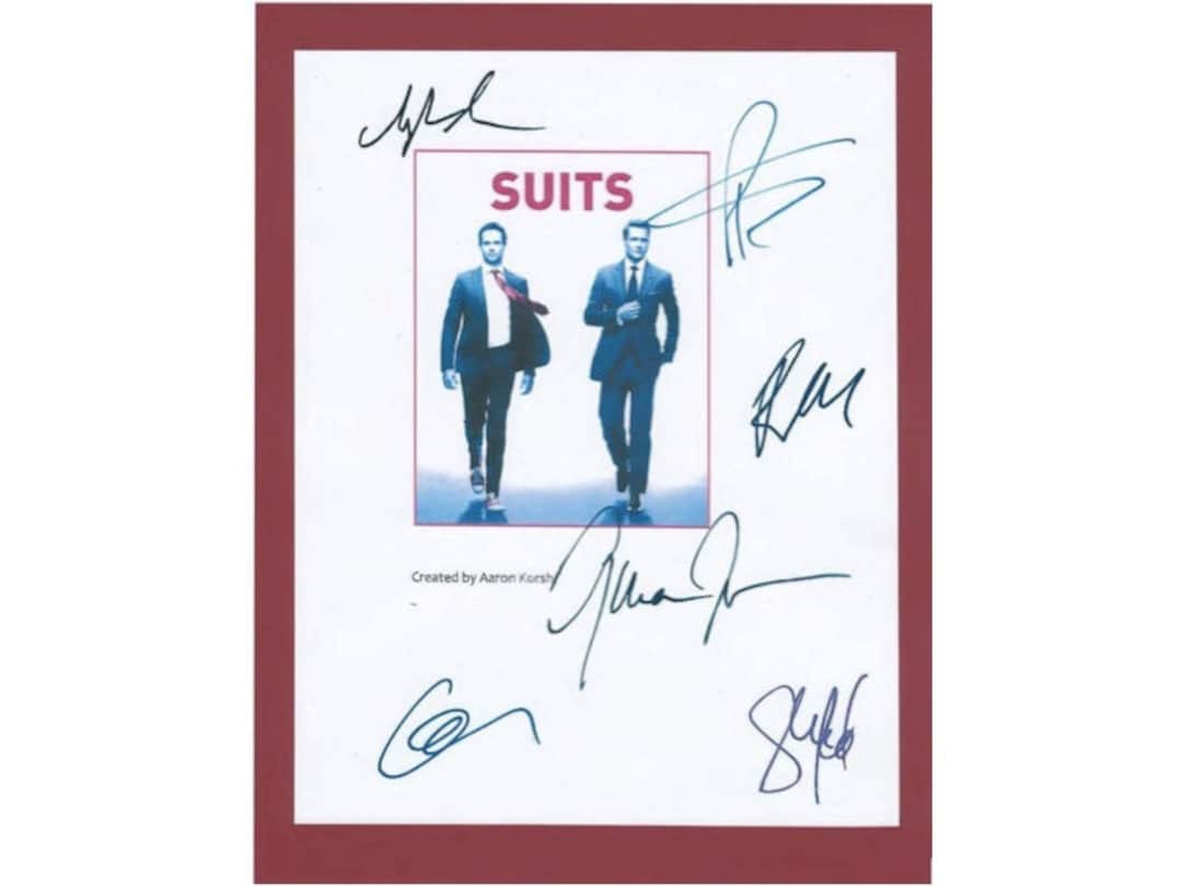 Suits Pilot Episode TV Script Autographed: Gabriel Macht, Patrick J ...