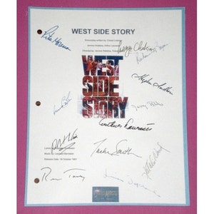 West Side Story Movie Script Autographed: Natalie Wood | Etsy