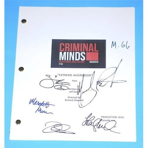 Criminal Minds Pilot Episode Script Extreme Aggressor Thomas - Etsy