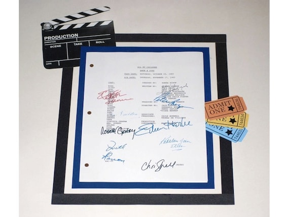 All My Children show 3596 TV Script Autographed: | Etsy