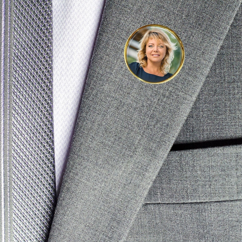 Photo Lapel Pin - Etsy