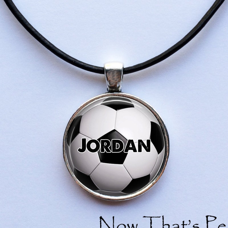 Soccer Necklace - Etsy