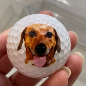 Custom Photo Face Golf Balls With Tee Stands, Personalized Golf Gift ...