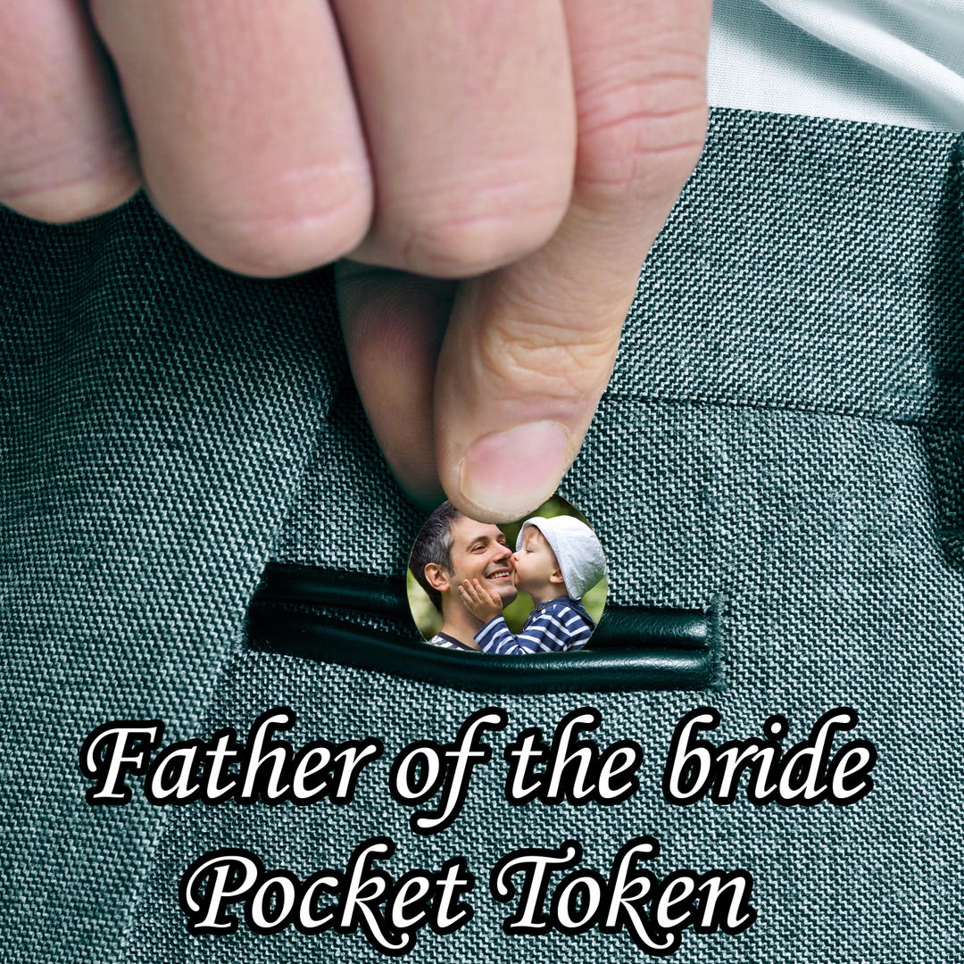 Father of the Bride Gift, Dad Pocket Token, Daughter to Dad Gift, Gifts ...