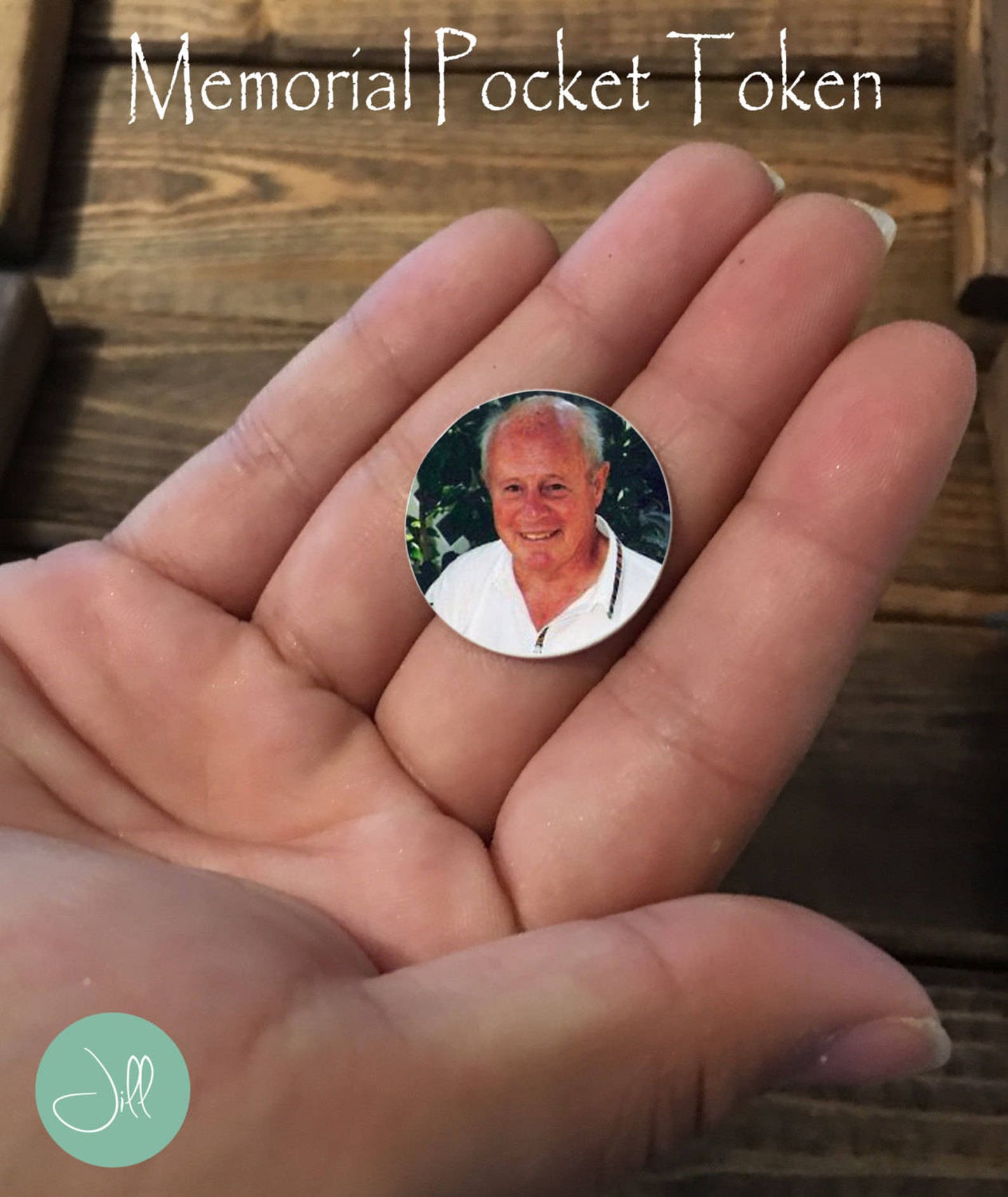 Memorial Pocket Token for Weddings, 2 Sided PHOTO, Photo Pocket Coin ...