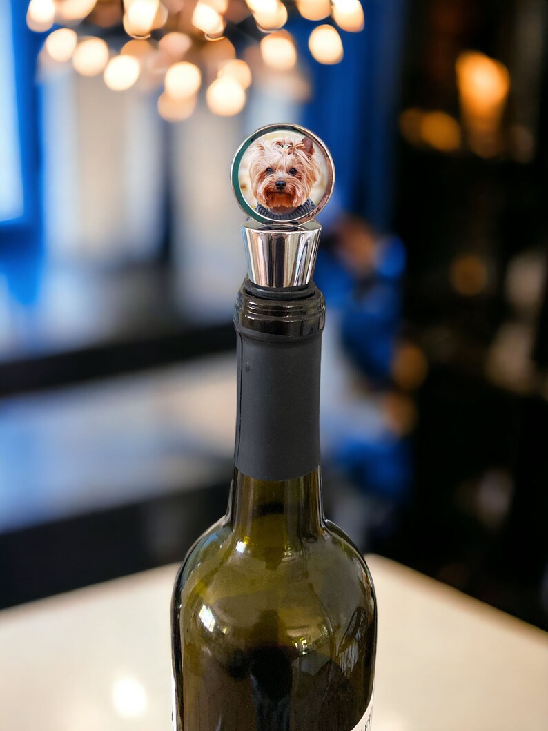 Double Sided Personalized Wine Stopper With Your Photos - Custom Bottle ...