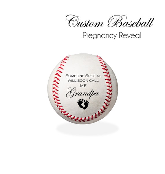 PREGNANCY ANNOUNCEMENT Personalized Baseball Custom - Etsy