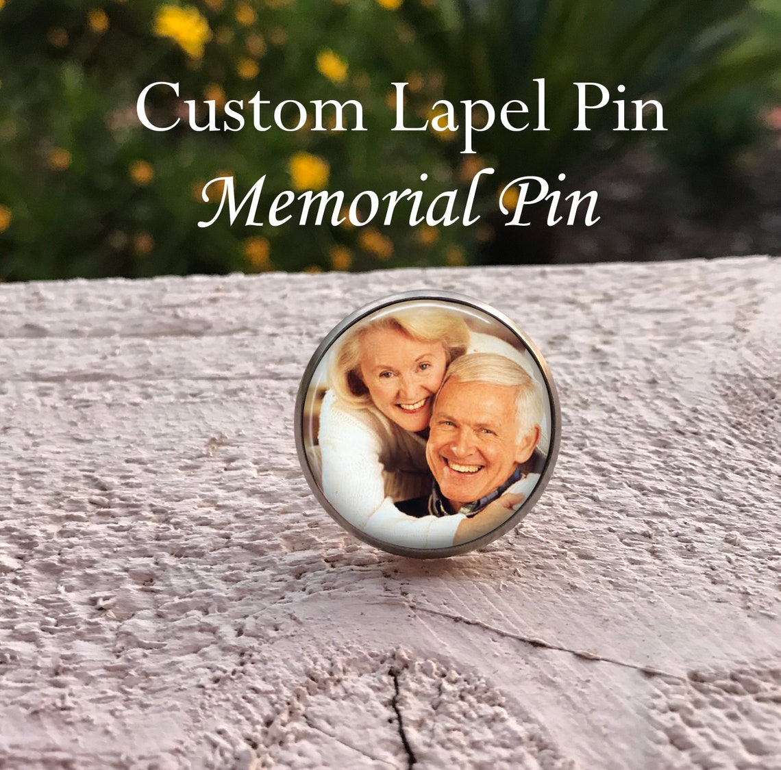 Memorial Photo Pin, Custom Photo Lapel Pin, Memorial Lapel Pin, in ...