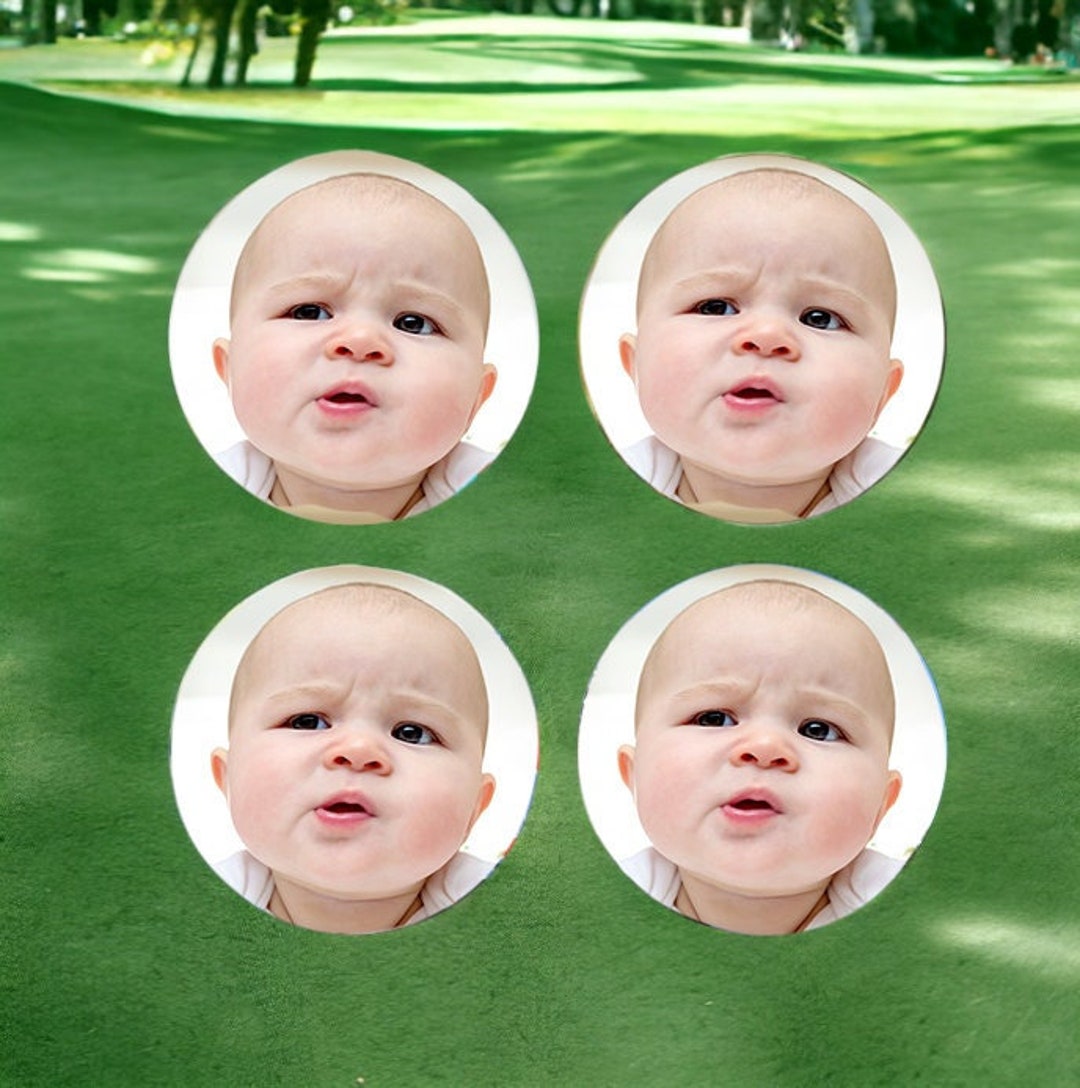 PHOTO Golf Ball Markers - Set of 4 Photo Markers - Gifts for Dad ...
