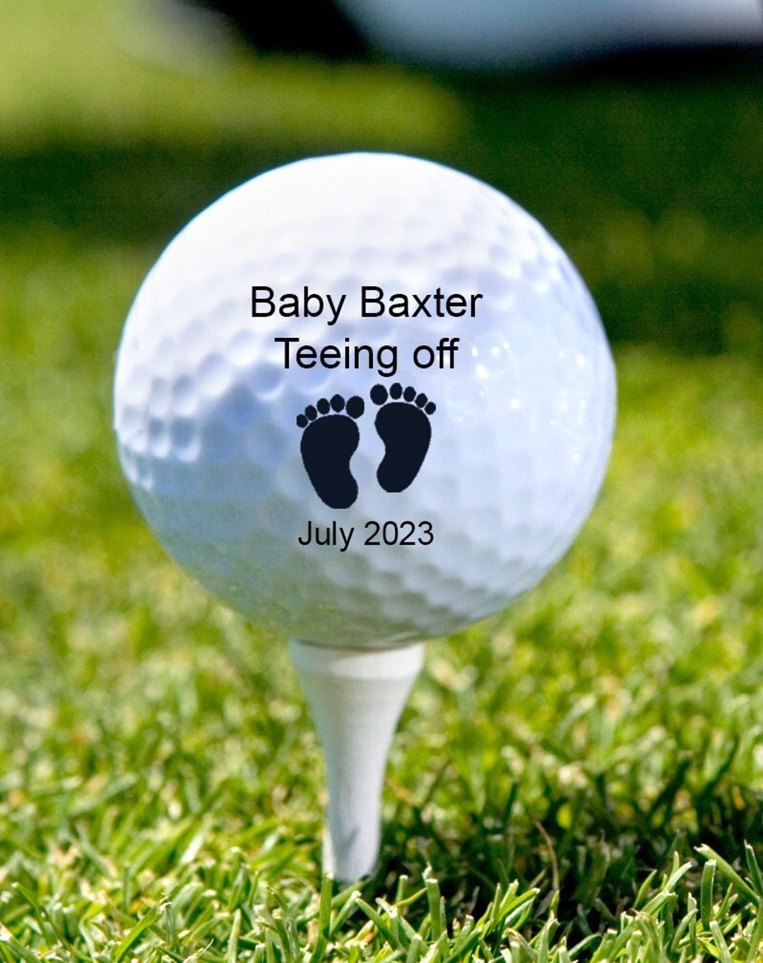 Custom Pregnancy Announcement Golf Balls, Baby on the Way, Golf Ball ...