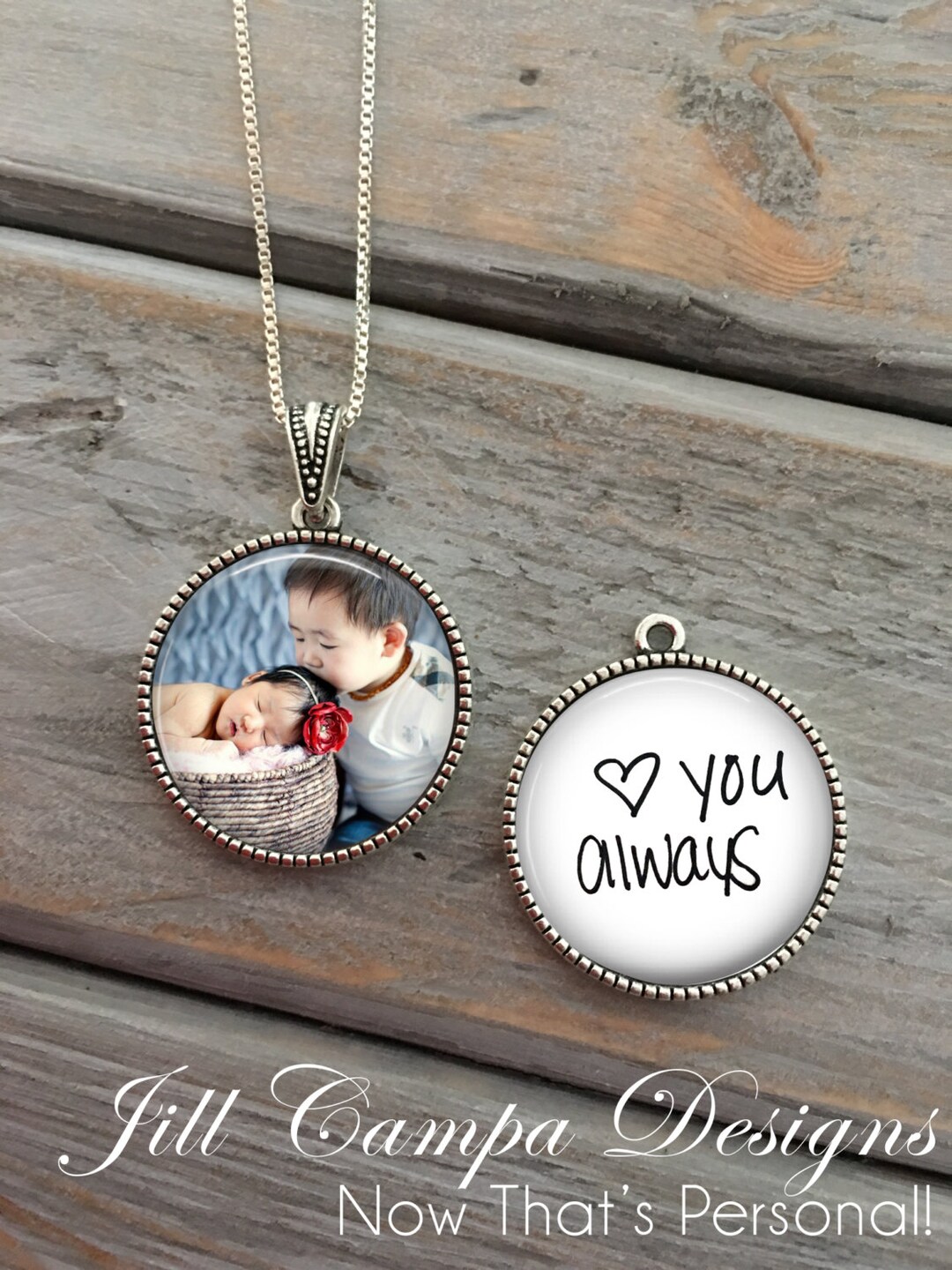 Custom Handwriting Necklace - Handwriting Jewelry - Your Actual ...