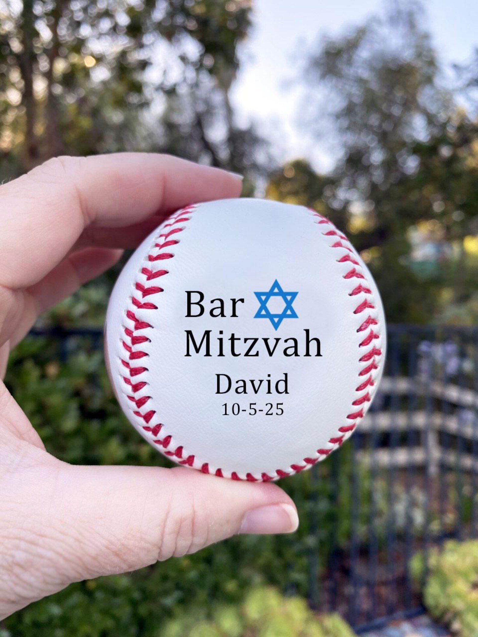 Personalized Bar Mitzvah Baseball – Custom Gift for Jewish Boys ...