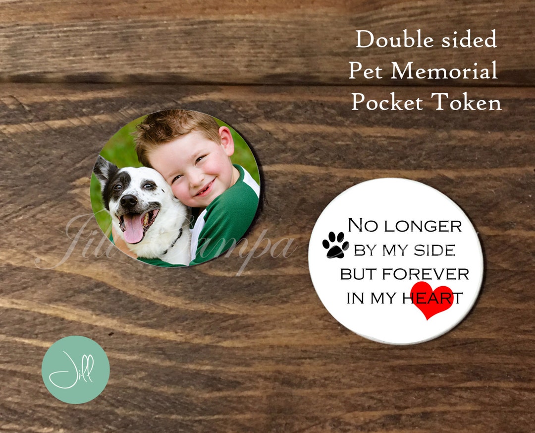 PET Memorial Pocket Token - Pet Token, Pet Memorial Gift, Pocket Token ...