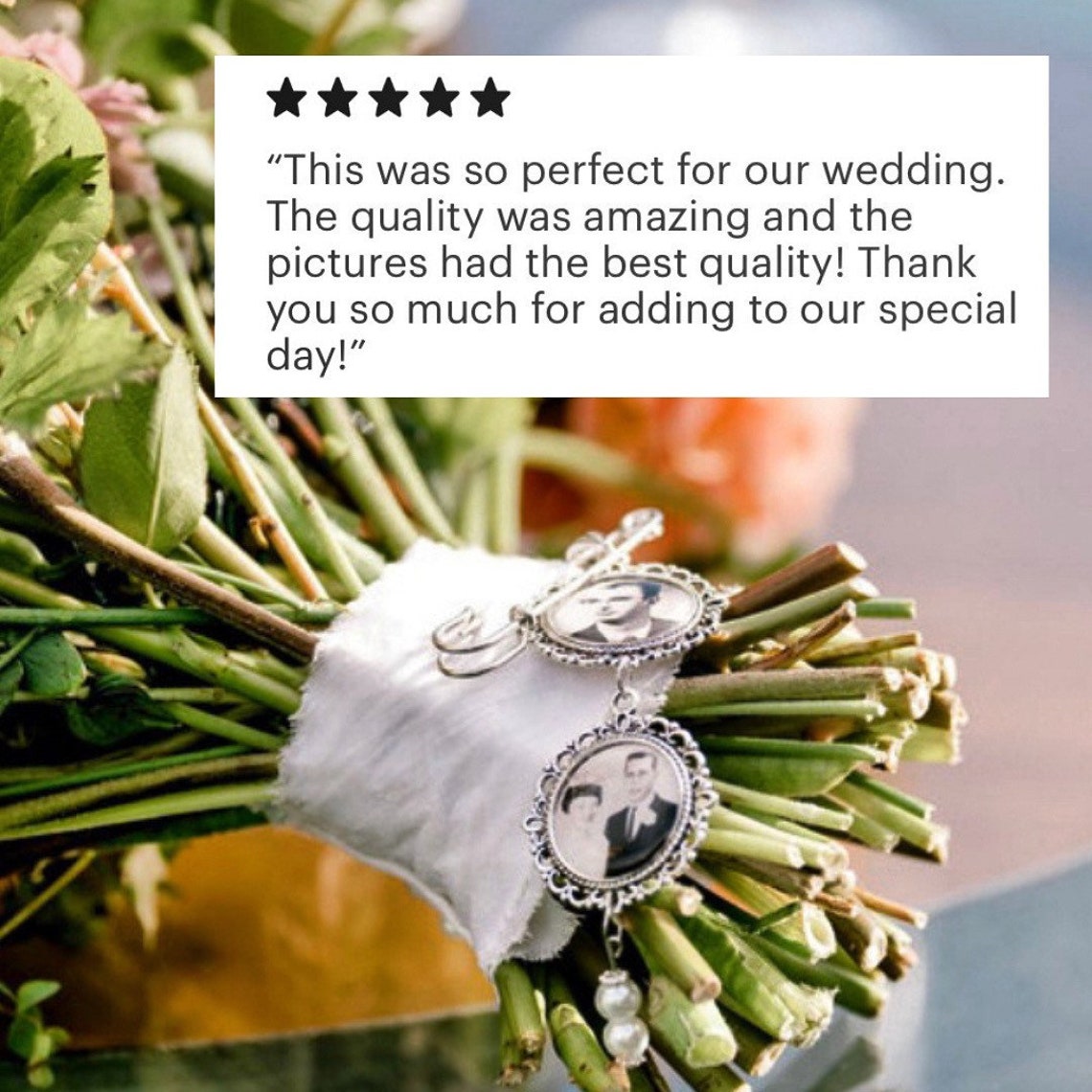 Photo Wedding Bouquet Charms Bridal Bouquet Charms Photo - Etsy