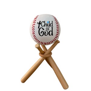 Child of God Baseball - Christian Baseball Gift, Religious Sports Decor ...