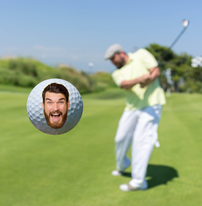 FACE GOLF BALLS - Your Face on a Golf Ball, Set of 3 Custom Golf Balls ...